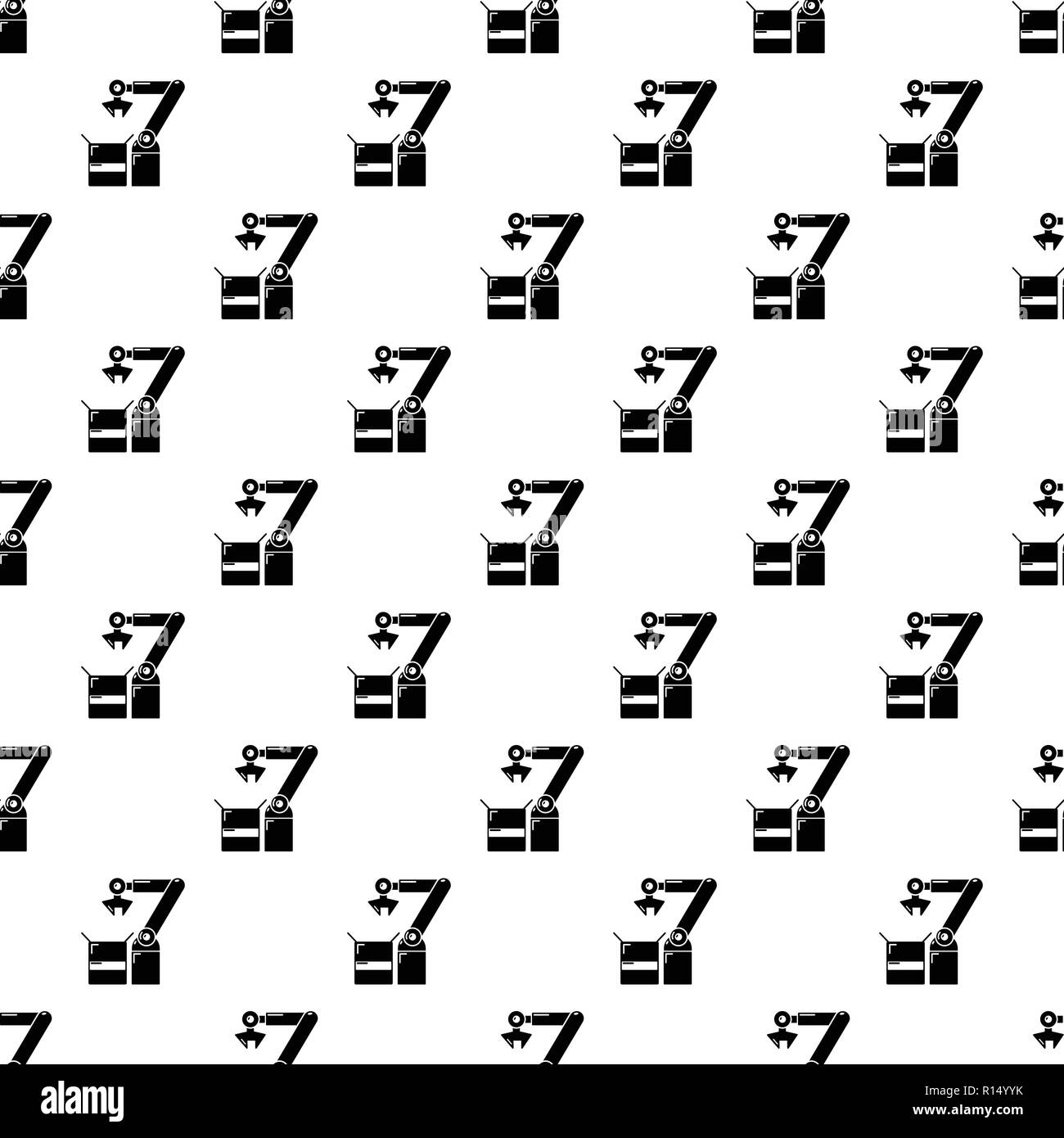 Robot factory pattern vector seamless Stock Vector Image & Art - Alamy