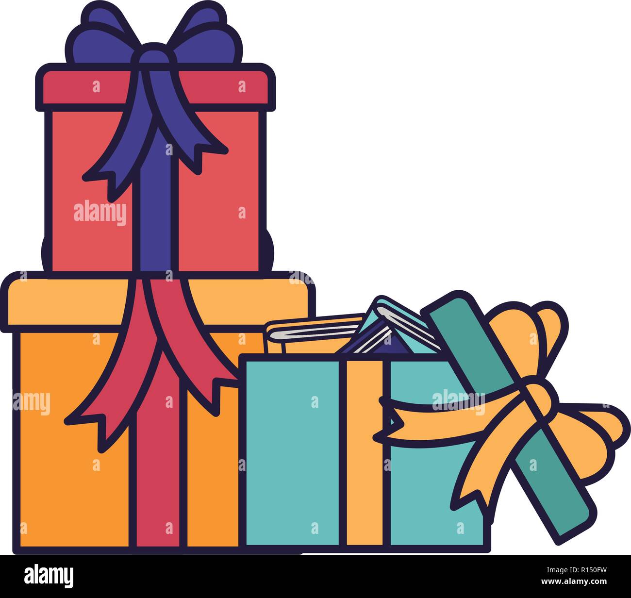 Books gifts Stock Vector Images - Alamy
