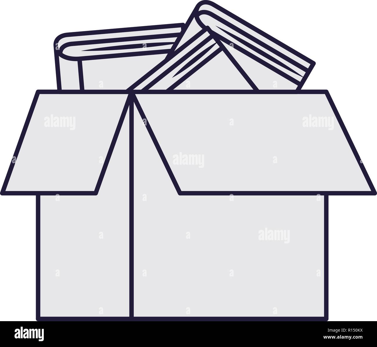 Cardboard reading Stock Vector Images - Alamy