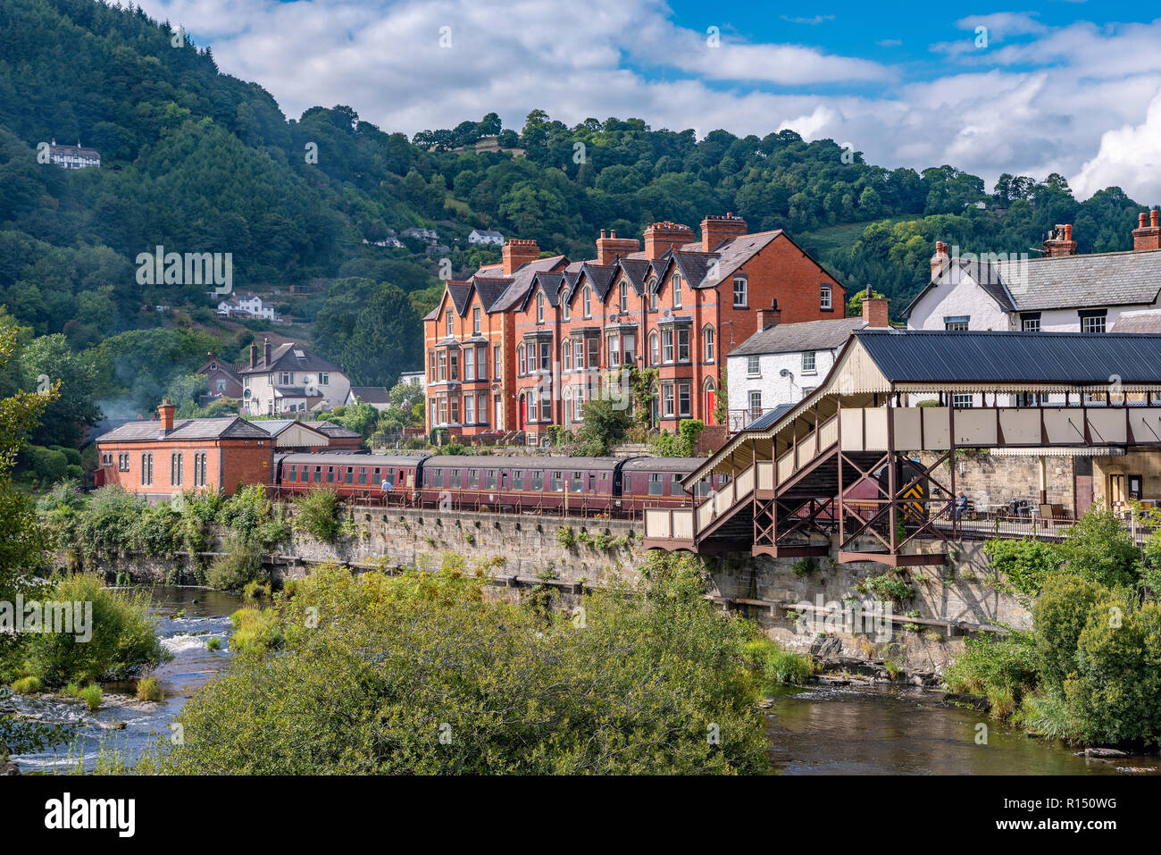 Llangollen traditional railway station in North Wales, UK Stock Photo ...