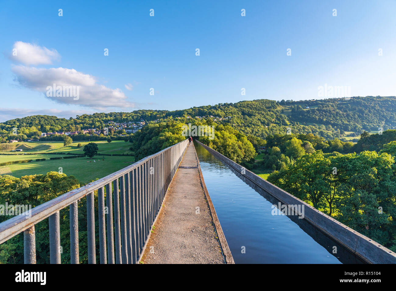 Pontcysyllte Aqueduct an historic bridge in North Wales, UK Stock Photo ...