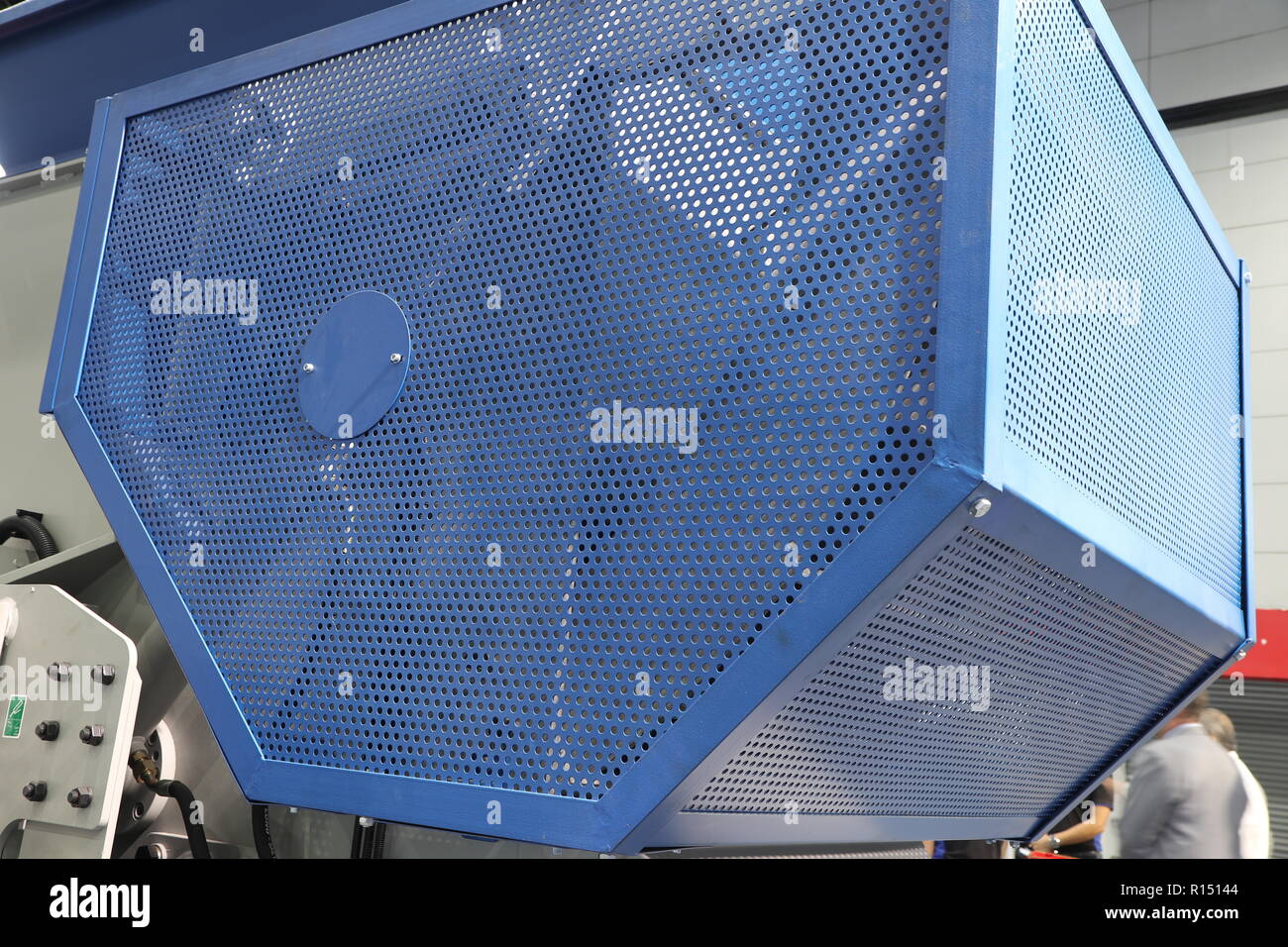 Steel Guard for safety protection / motor of machine Stock Photo - Alamy