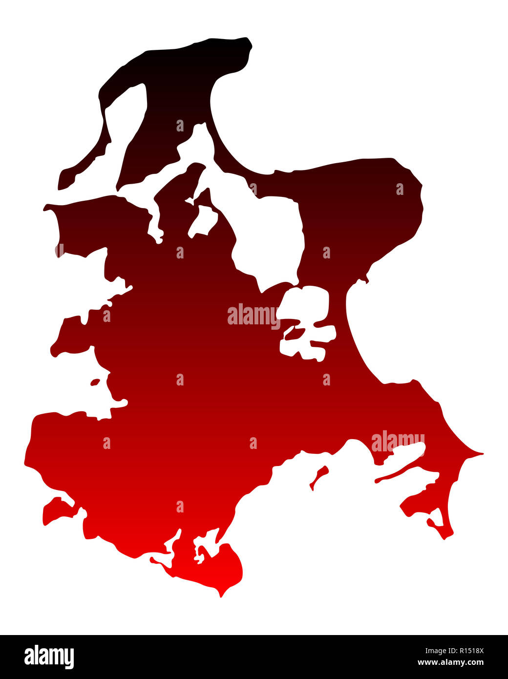 Map of Ruegen Stock Photo - Alamy