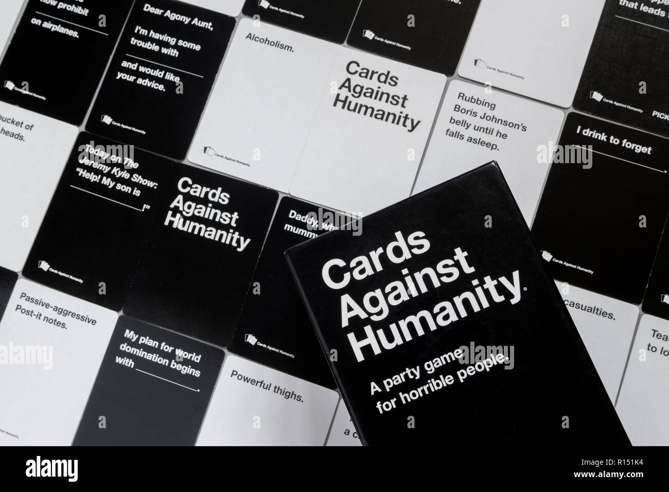 Cards Against Humanity Game UK Edition Stock Photo Alamy