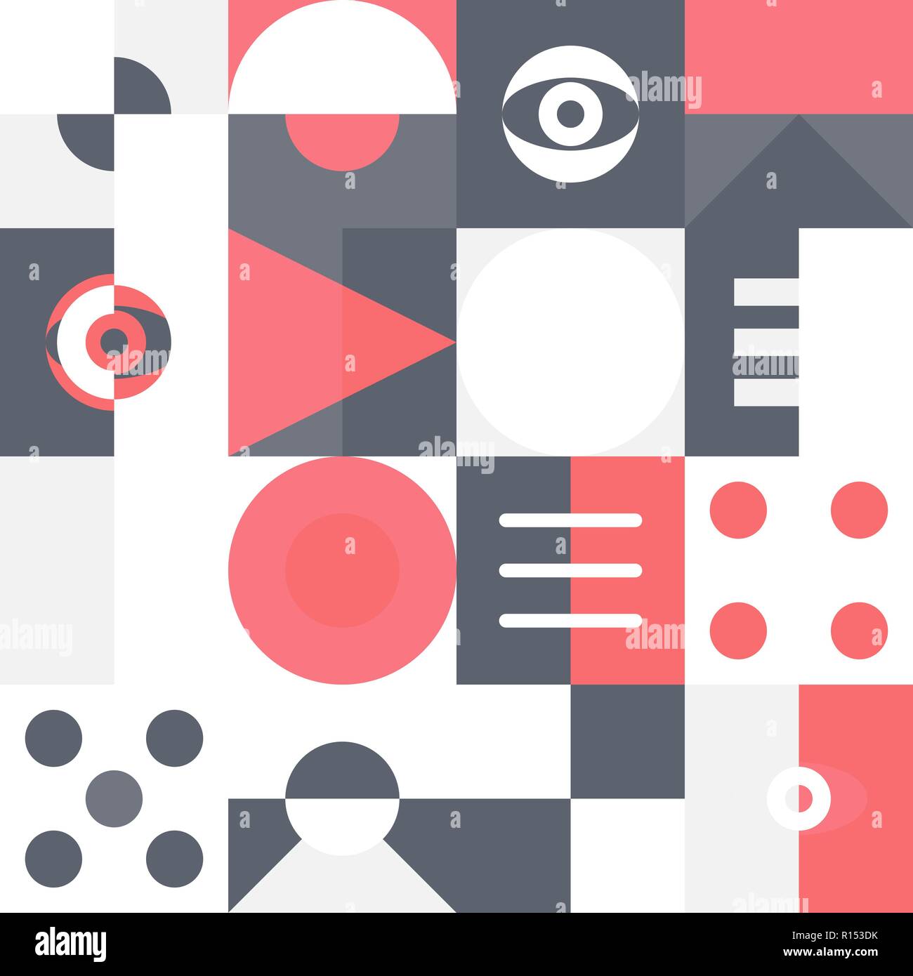 Minimalist background seamless pattern with simple shape Stock Vector ...