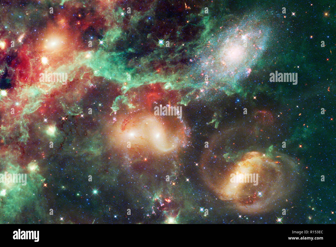 Nebulae an interstellar cloud of star dust. Elements of this image ...