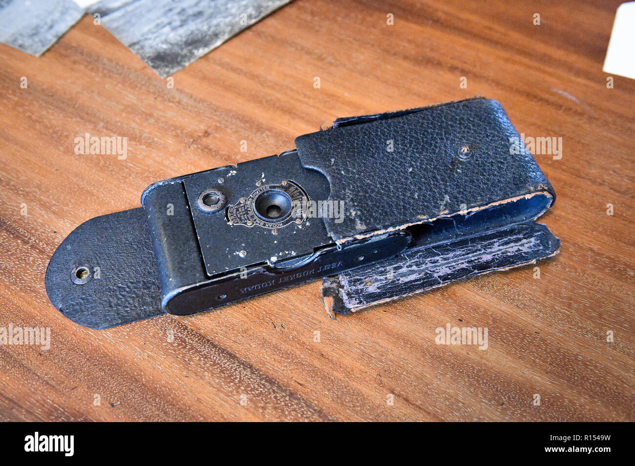 The compact Vest Pocket Kodak camera, also known as the VPK or ...