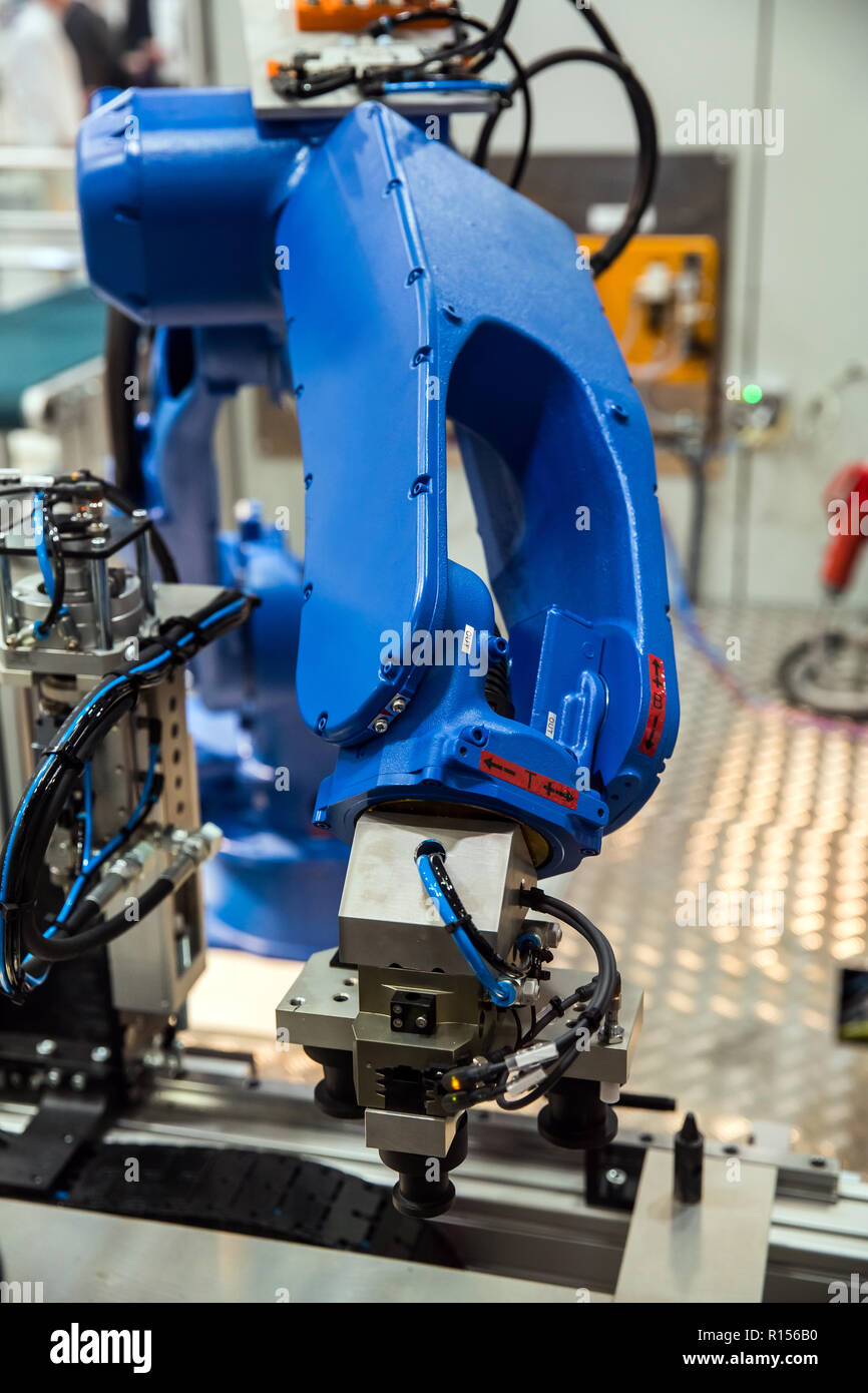 Robot arm in technology process Stock Photo - Alamy