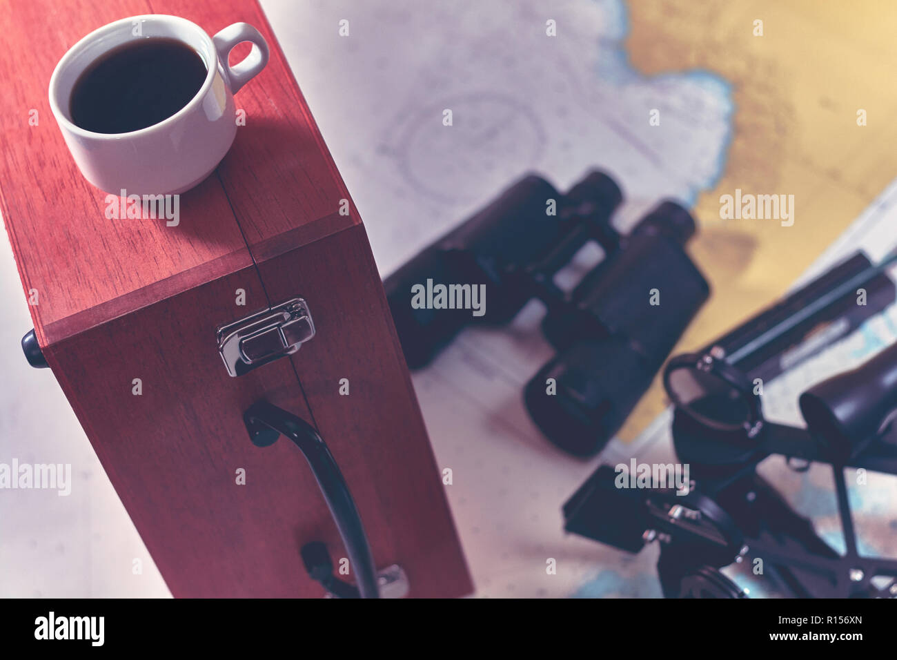Sextant chart map navigation hi-res stock photography and images - Alamy