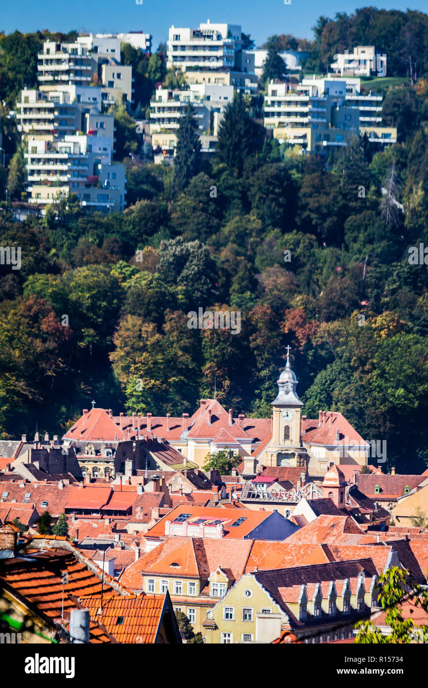 Brasov view from above hi-res stock photography and images - Alamy