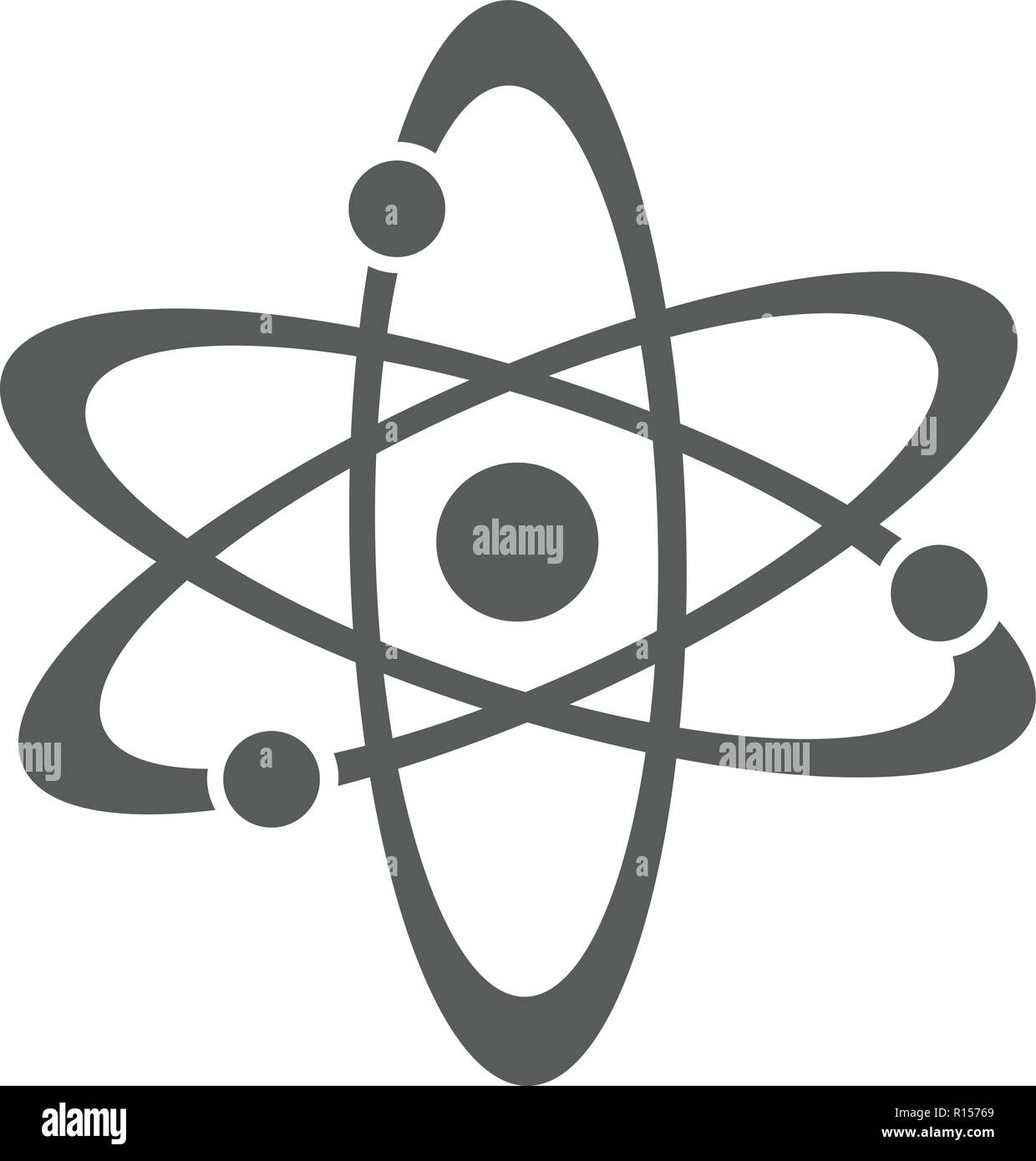 Atom icon vector simple isolated on white background Stock Vector Image ...