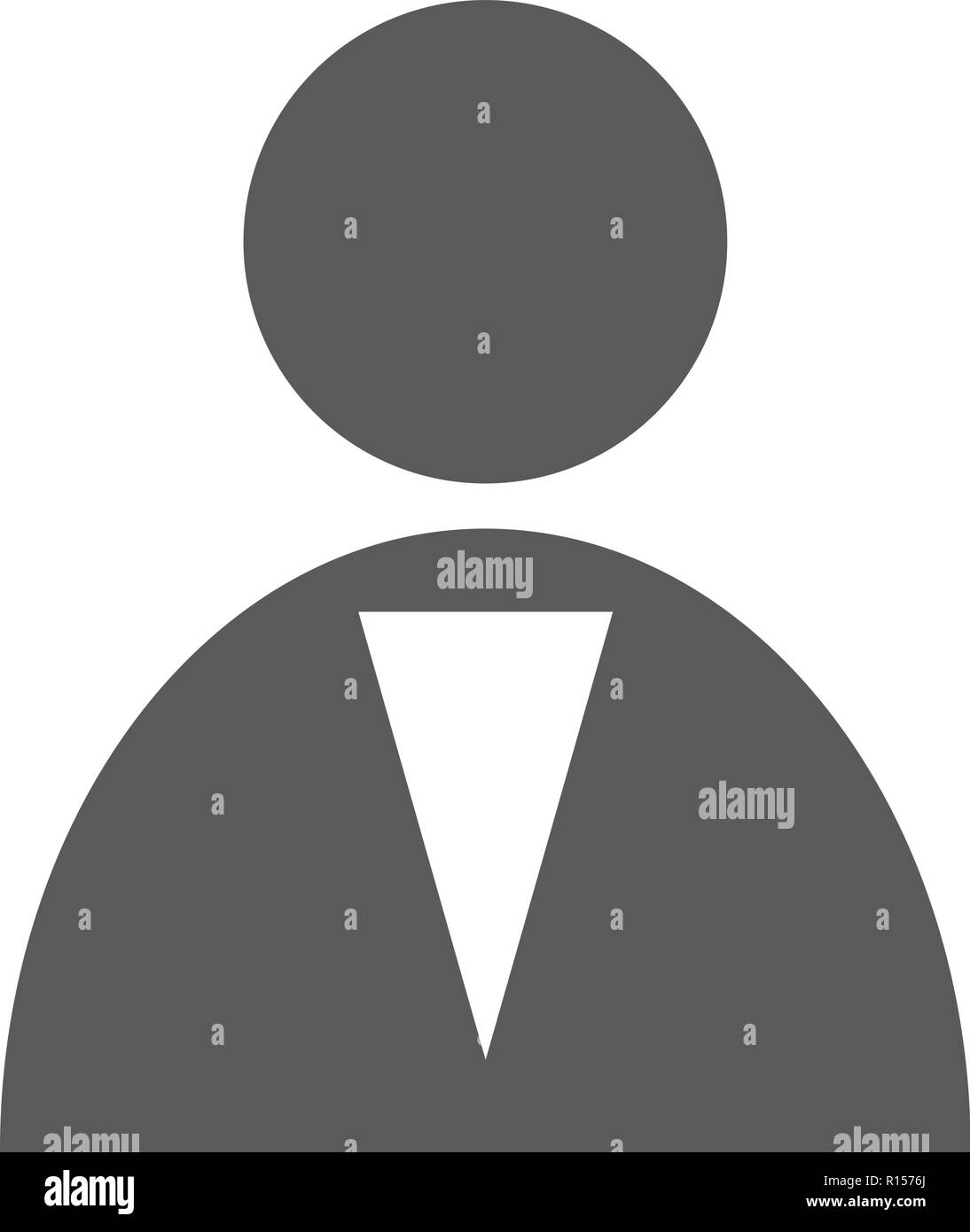 Man icon vector simple isolated on white background Stock Vector Image ...