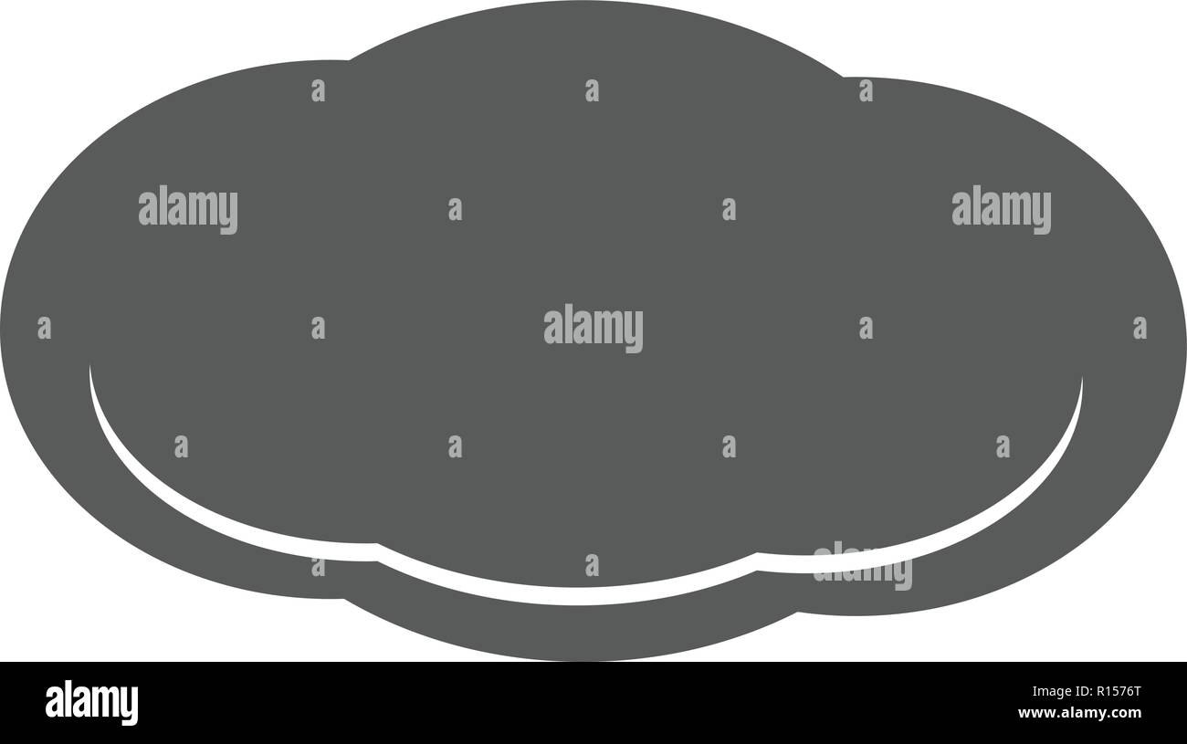 Cloud icon vector simple isolated on white background Stock Vector ...