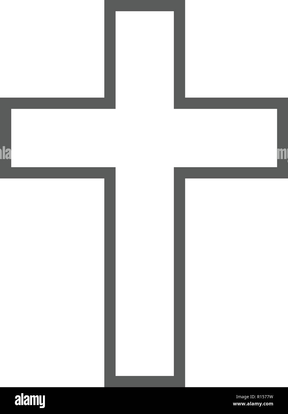 Catholic cross icon. Vector simple illustration of catholic cross icon ...
