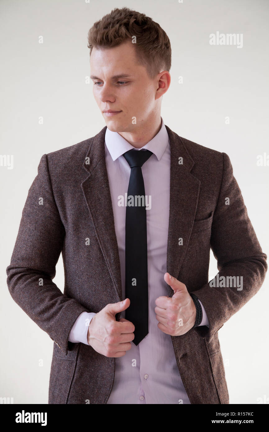 Office man in a business suit business portrait Stock Photo - Alamy