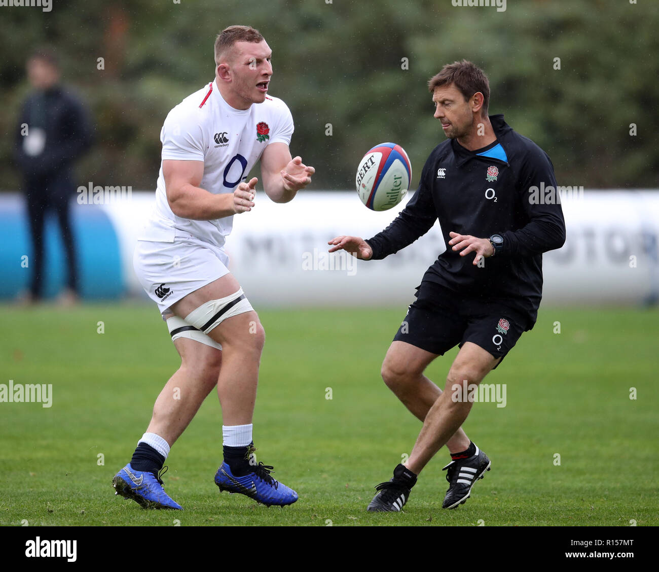 England Sam Underhill during the training session at Pennyhill Park ...