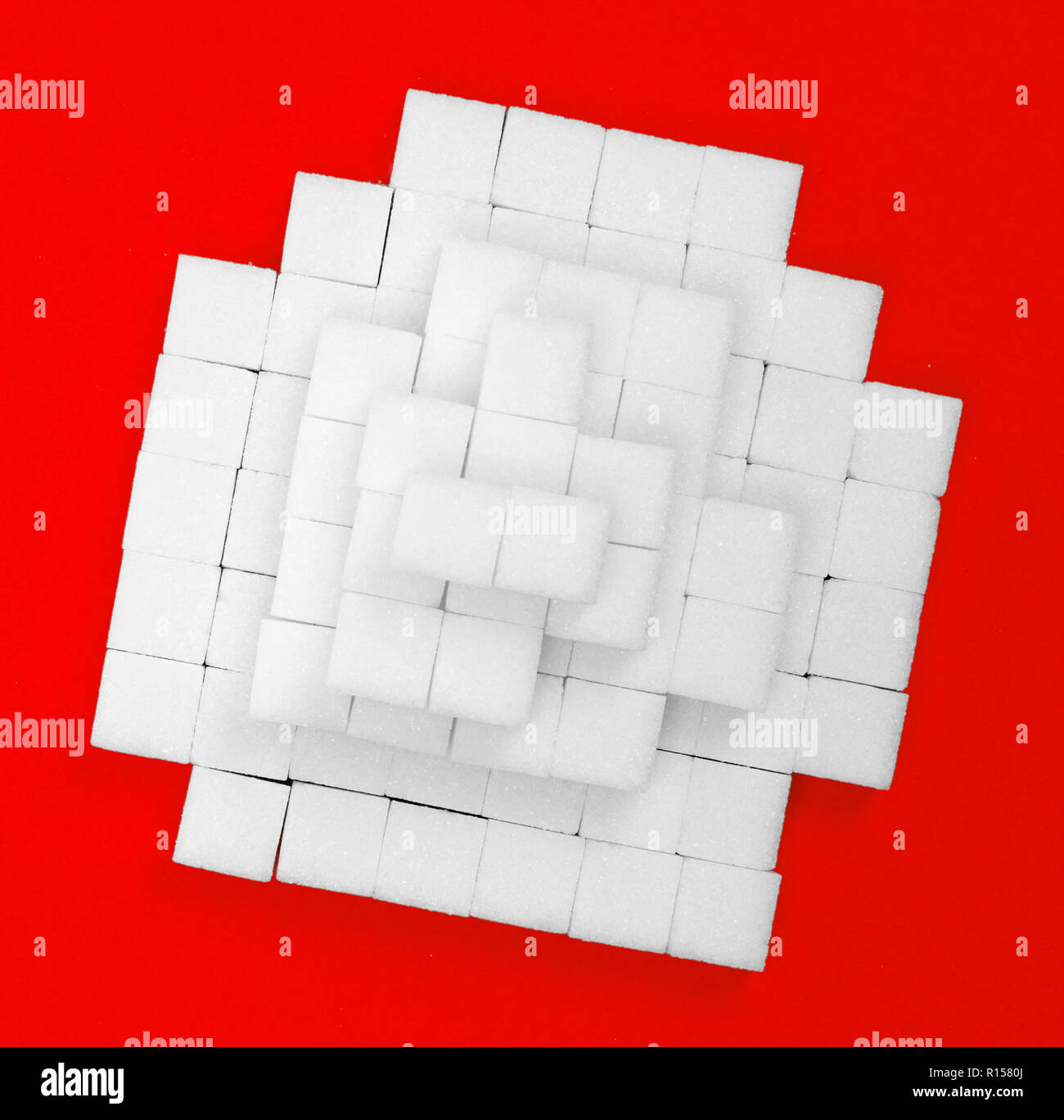 Red cubes arranged on hi-res stock photography and images - Alamy