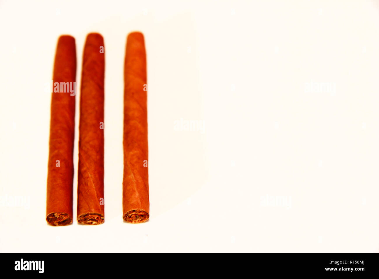 Natural cigarillo isolated on the white background Stock Photo - Alamy