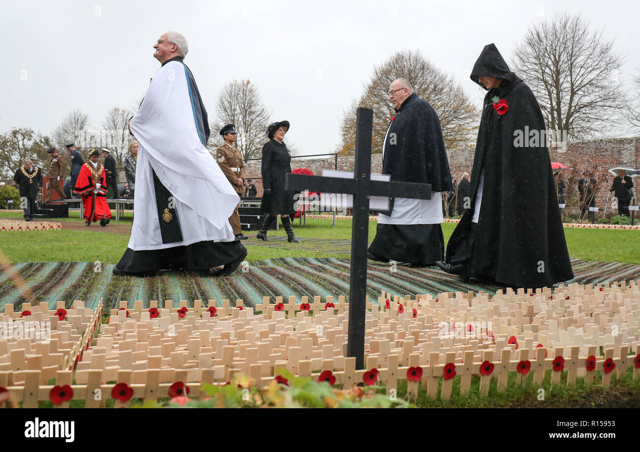 Dignitaries leave after taking part in the official opening of the ...