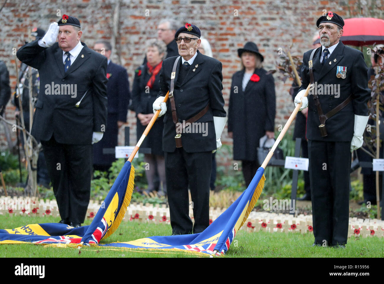 Members of the Royal British Legion lower their standards for the ...