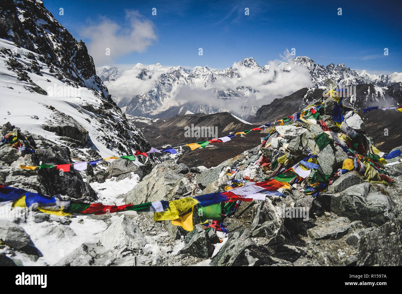 Everest Base Camp trekking, Khumbu Region, Nepal Stock Photo - Alamy