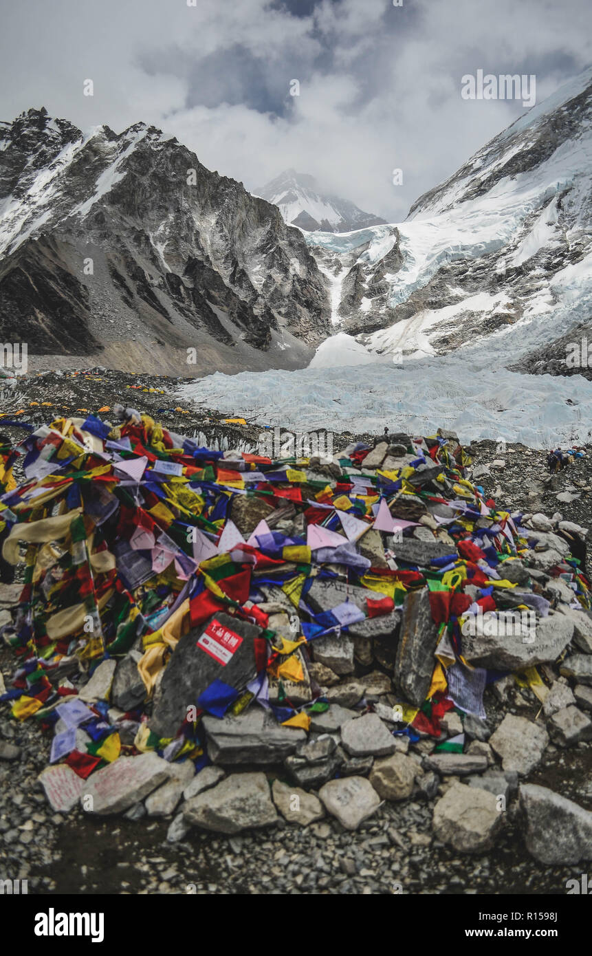 Everest Base Camp trekking, Khumbu Region, Nepal Stock Photo - Alamy