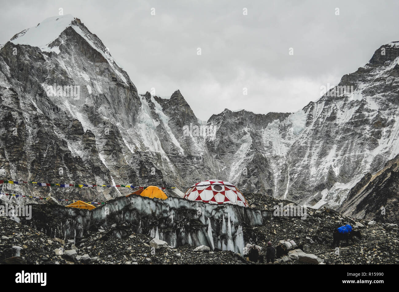 Everest Base Camp trekking, Khumbu Region, Nepal Stock Photo - Alamy