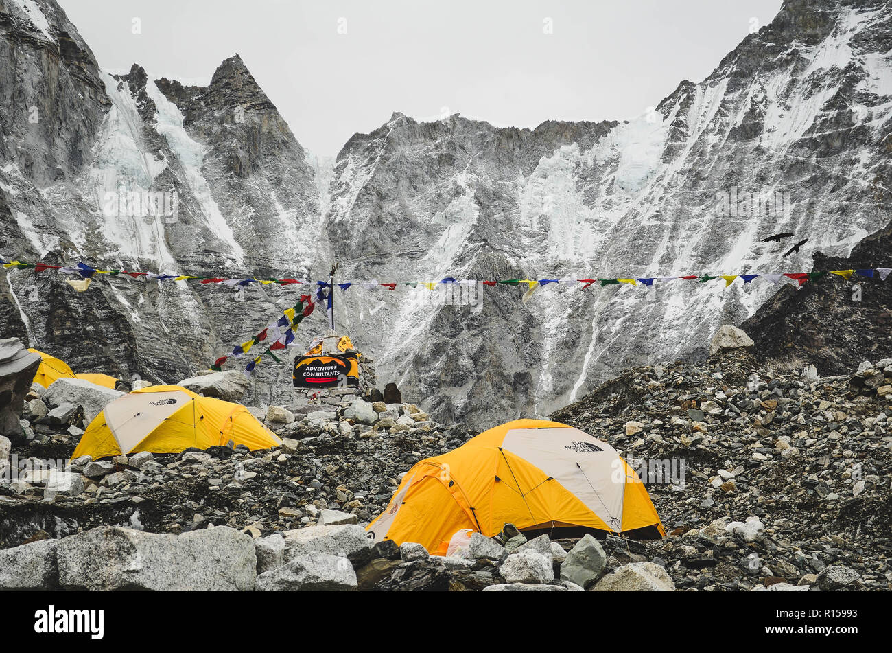 Everest Base Camp trekking, Khumbu Region, Nepal Stock Photo - Alamy