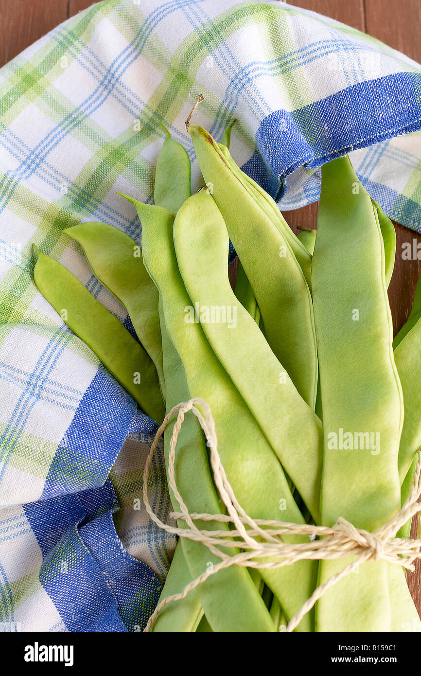 Runner beans string hi-res stock photography and images - Alamy