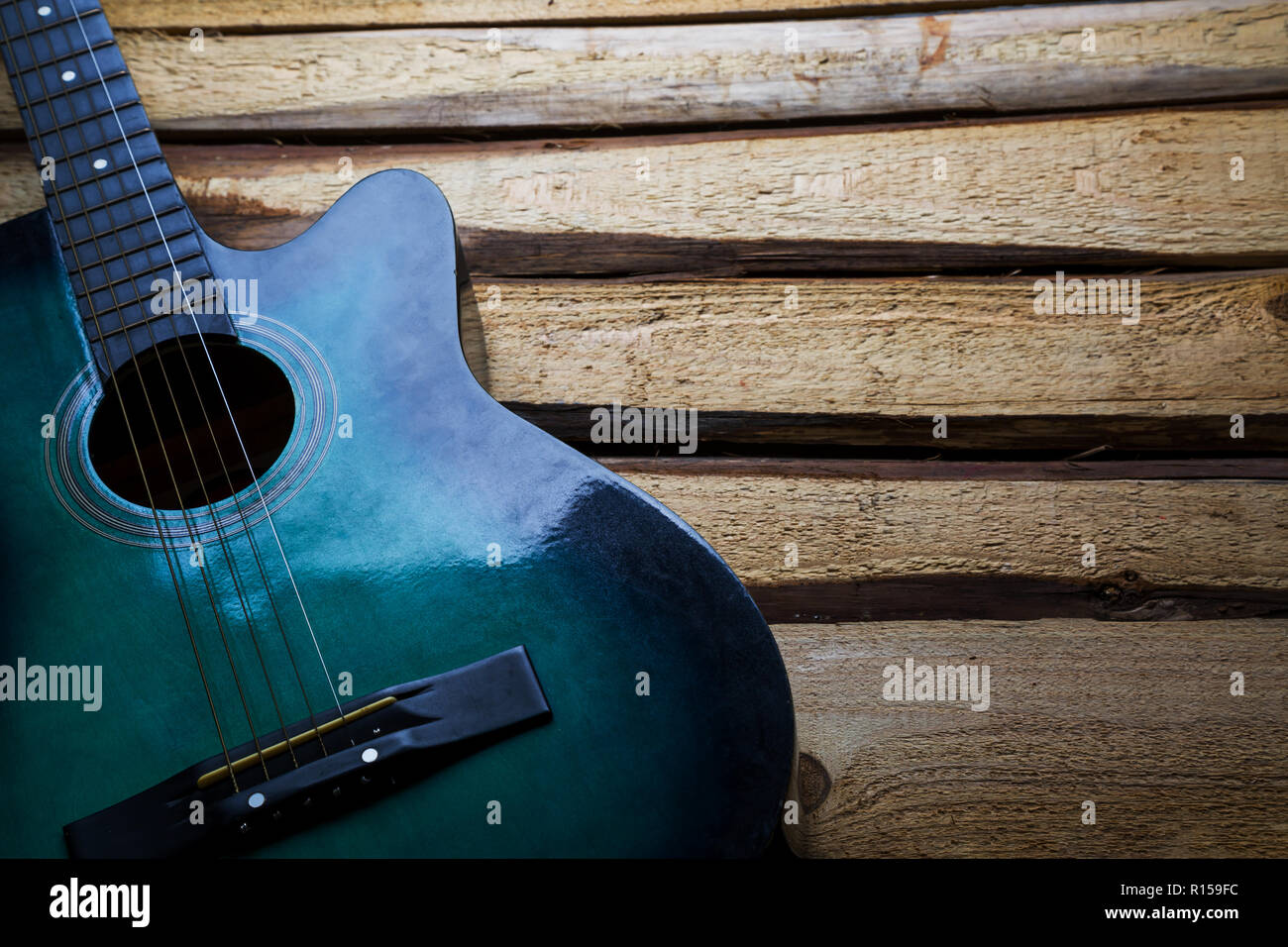 Classical guitar strings close up Stock Photo - Alamy
