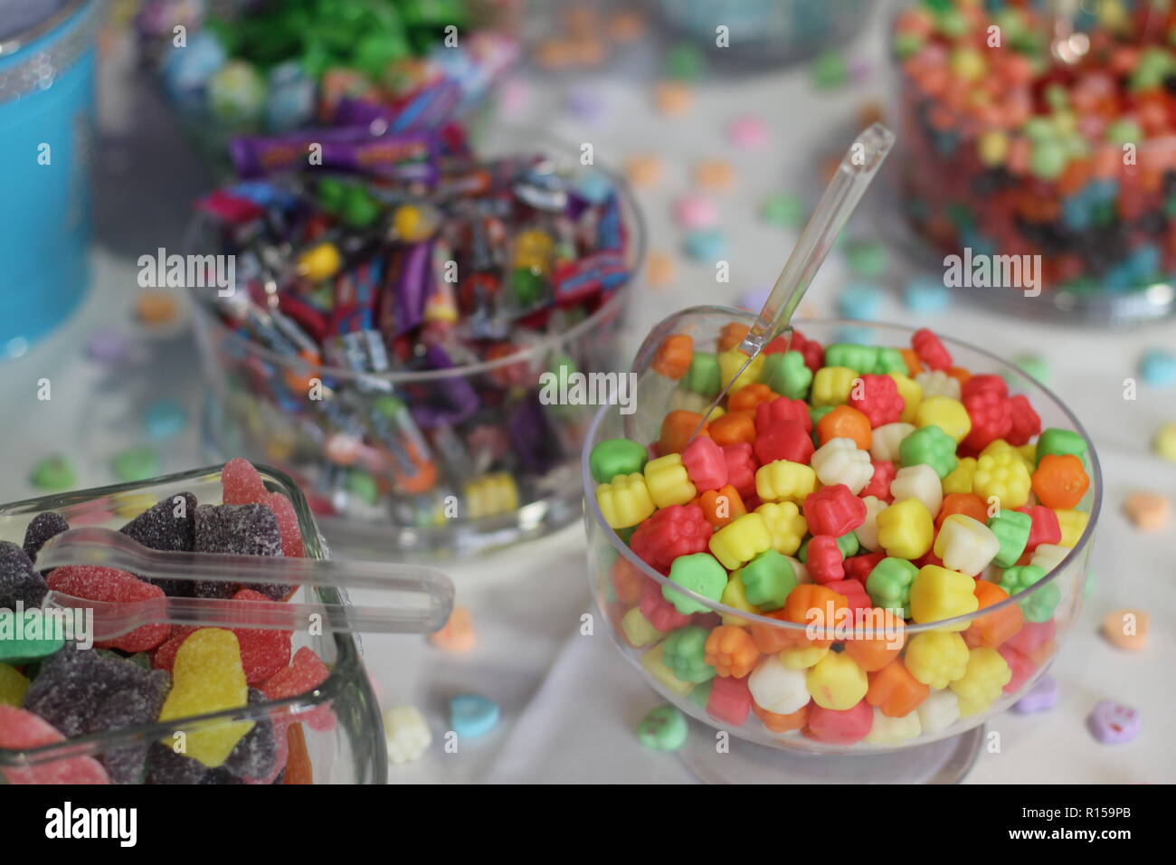 Colorful Candy Station Stock Photo - Alamy