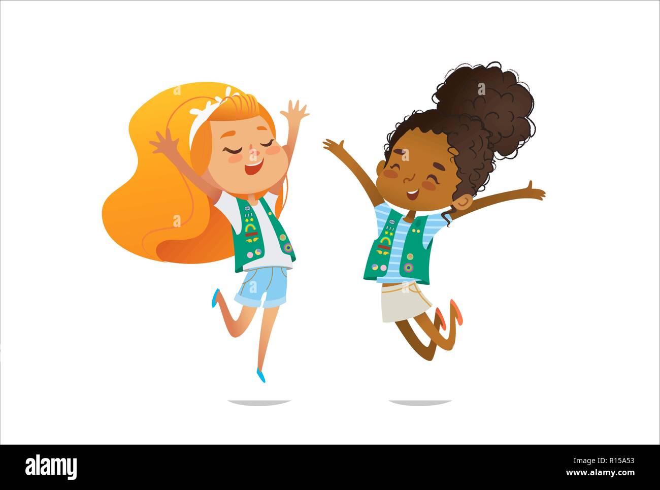 Guide girls uniform Stock Vector Images - Alamy