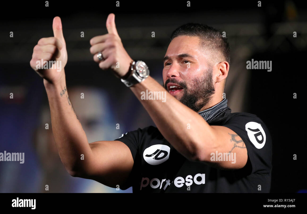Tony Bellew during the weigh in at Manchester Central Stock Photo - Alamy