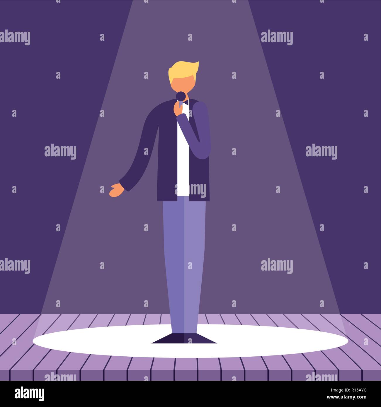 Piano lesson boy Stock Vector Images - Alamy