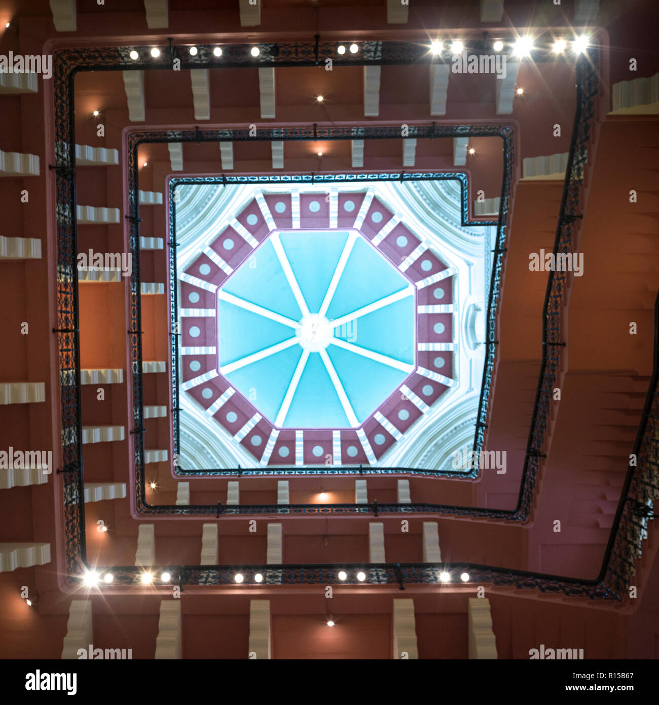 Ceiling in Taj Mahal Hotel, Colaba, Mumbai, Maharashtra, India Stock ...