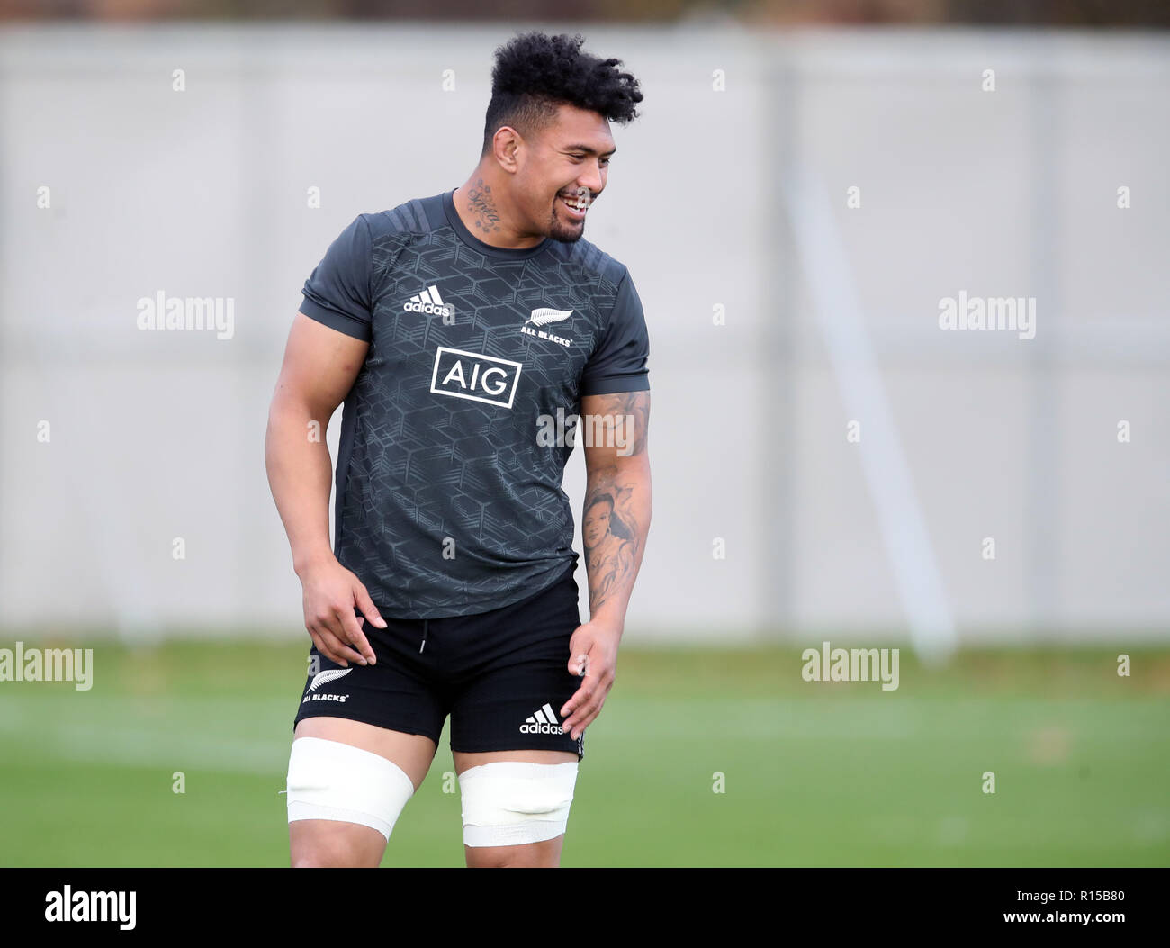New Zealand's Ardie Savea during the captain's run at The Lensbury ...