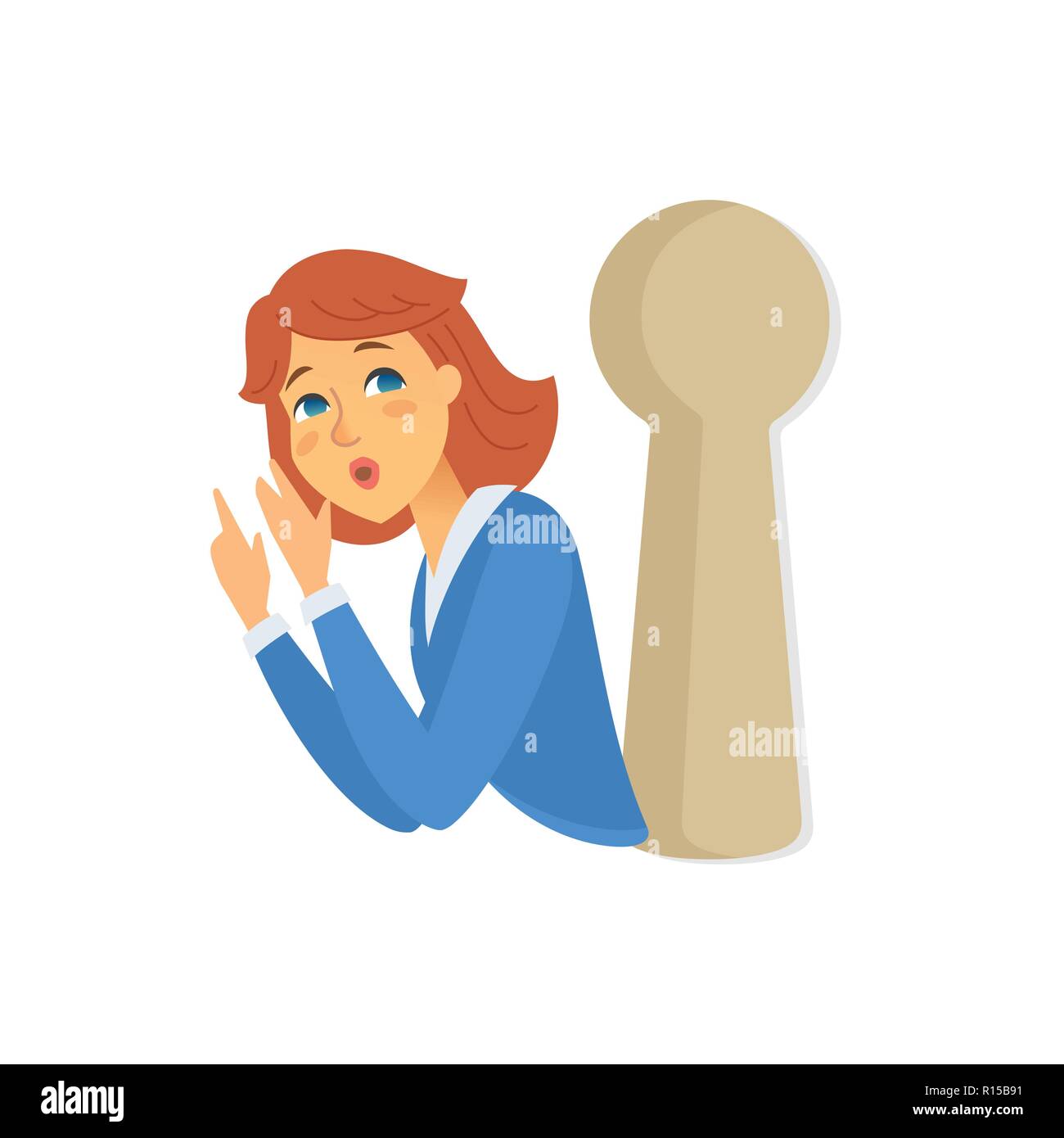 Business confidentiality - modern cartoon people character illustration ...