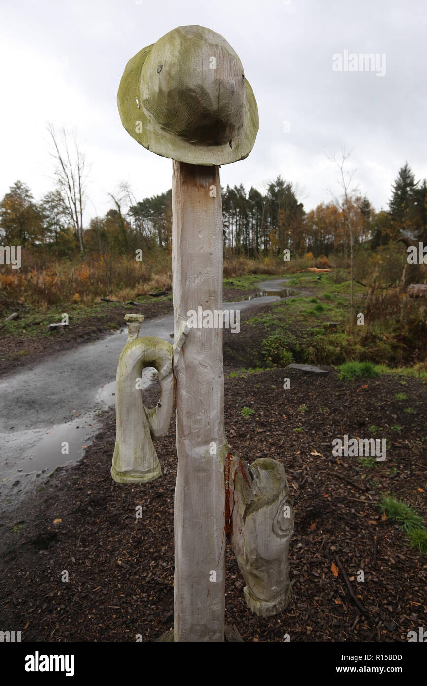 Scotland, Ayrshire.Ayr, Rozelle Park, First World War commemorative ...