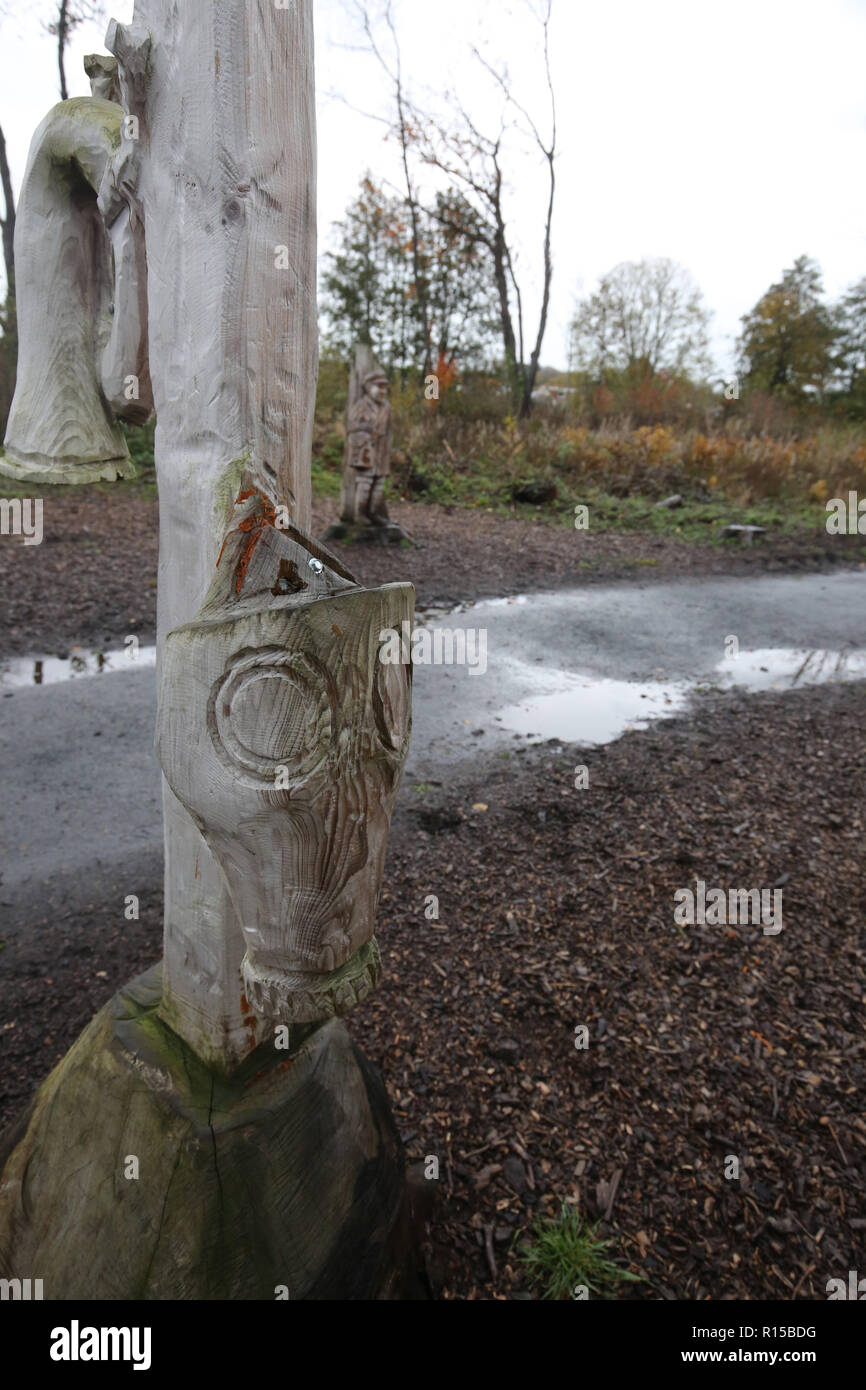 Scotland, Ayrshire.Ayr, Rozelle Park, First World War commemorative ...