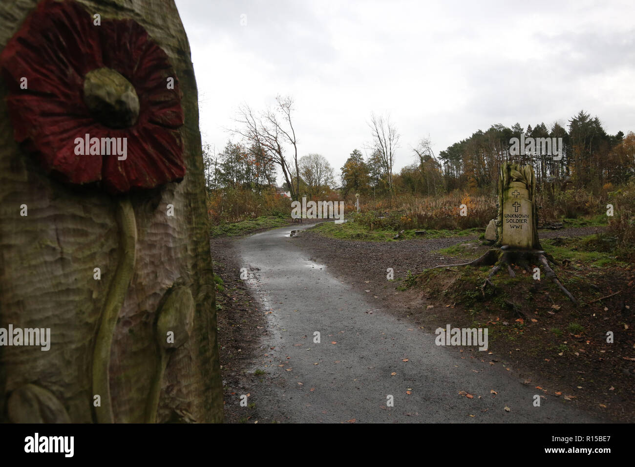 Scotland, Ayrshire.Ayr, Rozelle Park, First World War commemorative ...