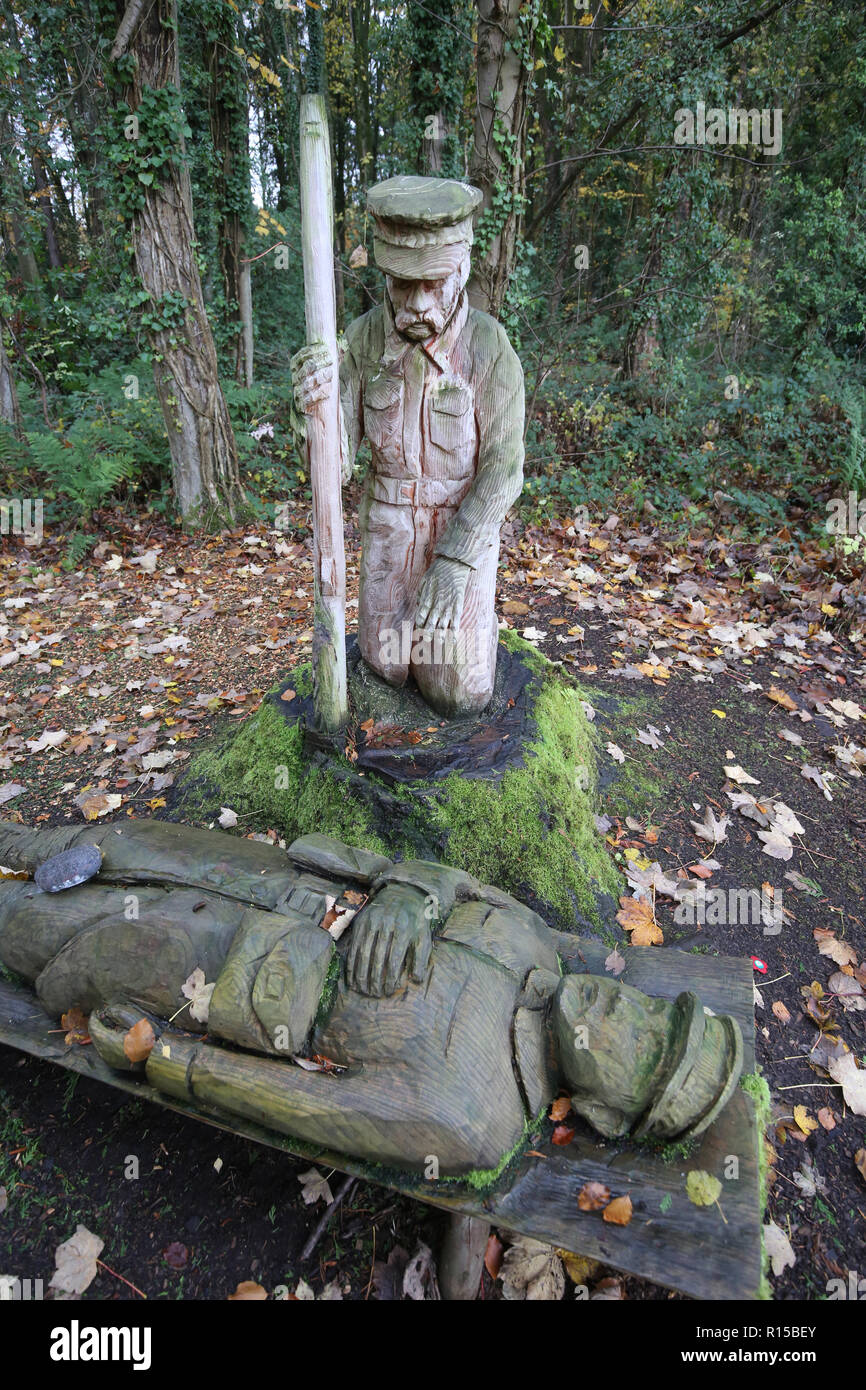 Scotland, Ayrshire.Ayr, Rozelle Park, First World War commemorative ...