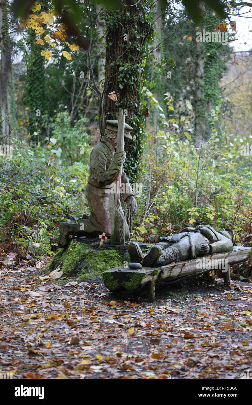 Scotland, Ayrshire.Ayr, Rozelle Park, First World War commemorative ...