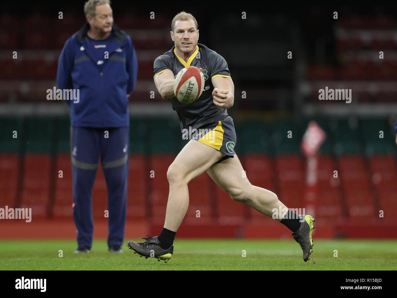 Australia's David Pocock during the training session at The ...