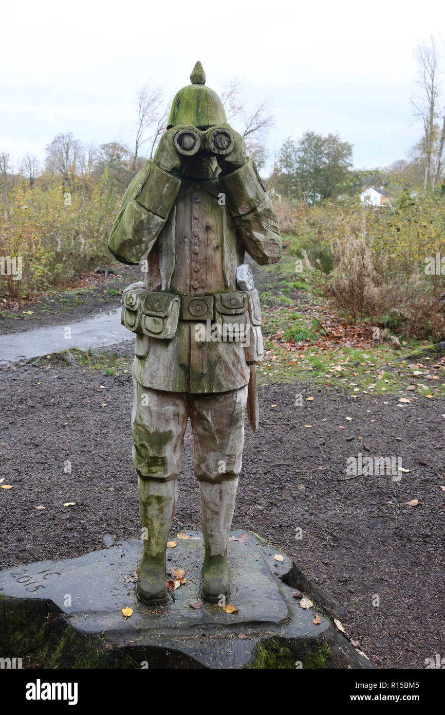 Scotland, Ayrshire.Ayr, Rozelle Park, First World War commemorative ...