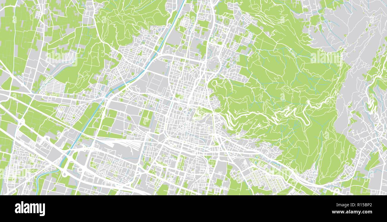 City Vs City Brescia Italy Map Italy Map Cities Regions Vector