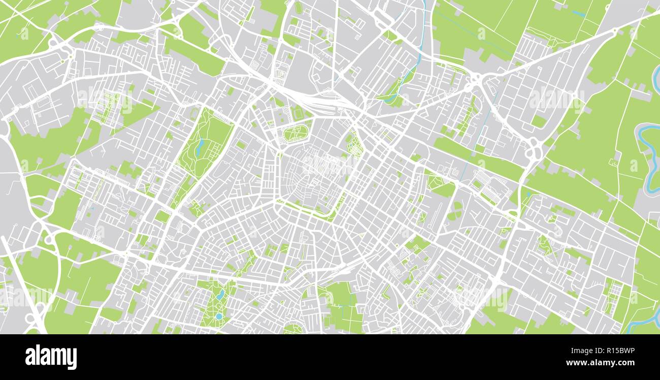 Urban vector city map of Modena, Italy Stock Vector Image & Art - Alamy
