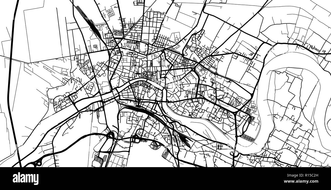 Urban vector city map of Pisa, Italy Stock Vector Image & Art - Alamy