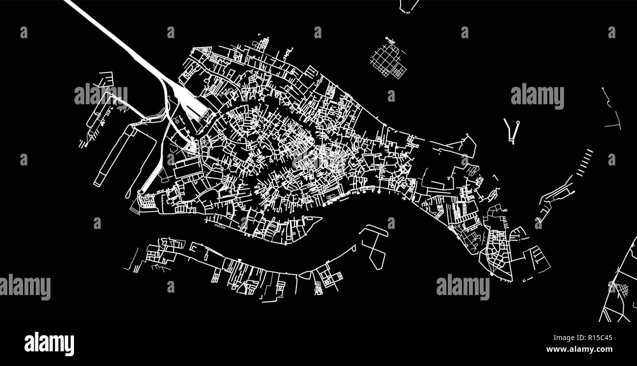 Urban vector city map of Venice, Italy Stock Vector Image & Art - Alamy