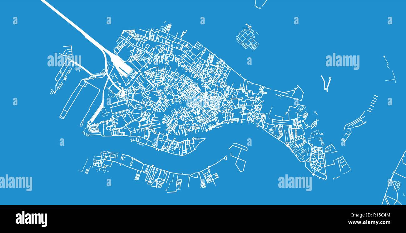Urban vector city map of Venice, Italy Stock Vector Image & Art - Alamy