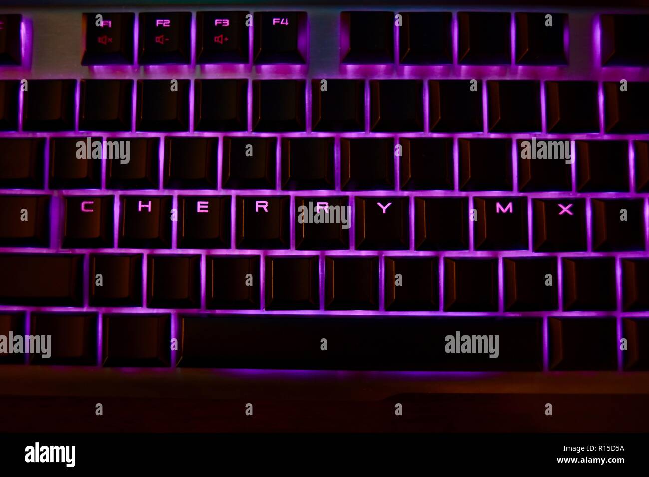 LED backlit Cherry MX Keyboard with low profile mechanical keyswitches ...